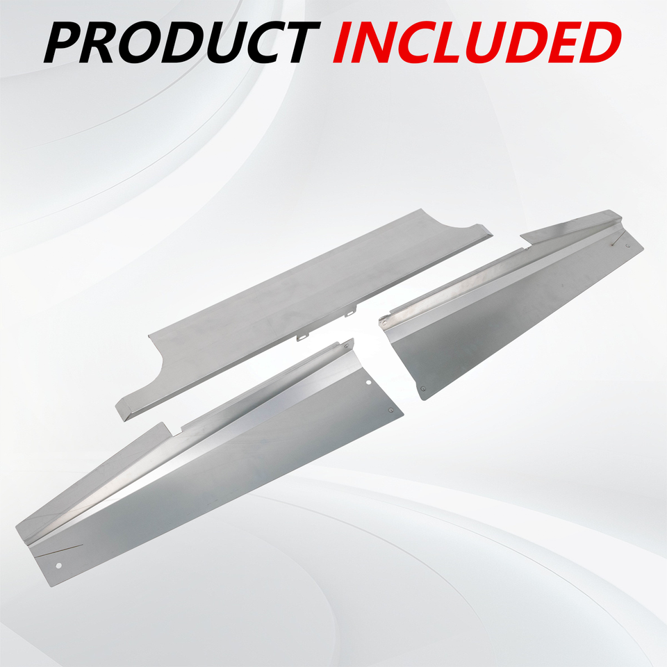 3-Piece Kit Radiator Filler Panels Smooth Steel For 1969-1972 Chevy GMC ...