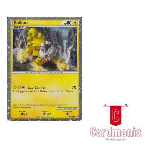Pokemon TCG - Raikou Holographic Black Star Promo Card HGSS19 | eBay