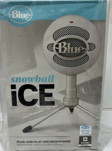 Logitech Blue Snowball iCE Prise Et Jouer USB Micro Blanc - Neuf - sous ...