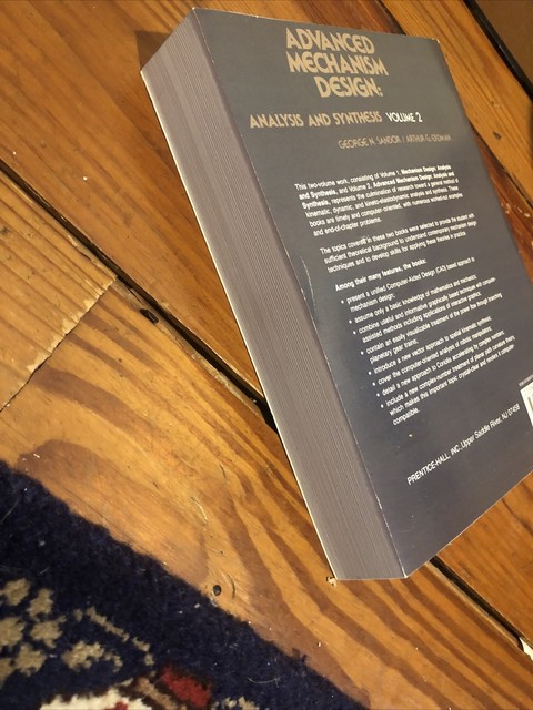 Advanced Mechanism Design Vol. 2 : Analysis and Synthesis by George N ...