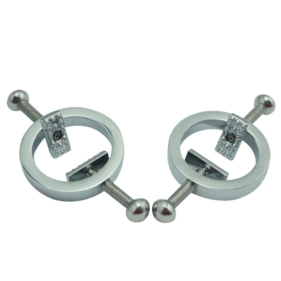Nipple Clamps Chest Spike Clit Tease Breast Clips RolePlay Bondage Sex ...
