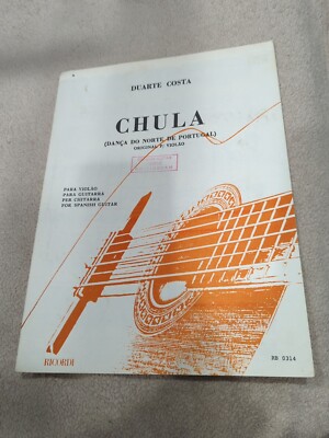 Duarte Costa Chula Dansa Portuguesa Classical Guitar Rare Vintage Sheet ...