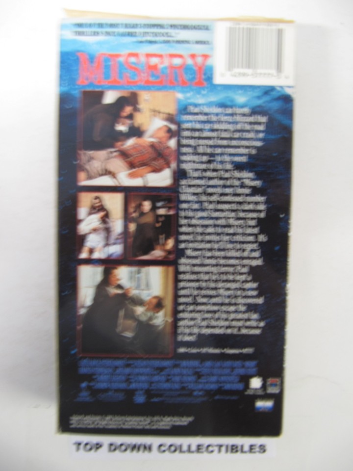 Misery, James Cann, Kathy Bates VHS Movie | eBay