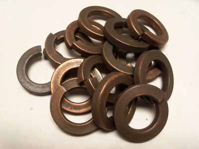 3/4" Silicon Bronze Lock Split Washer dark red VINTAGE Made in USA Qty ...