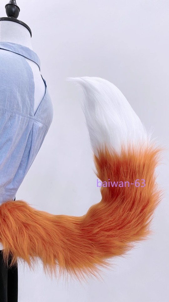 Simulated Electric Plush Tail Anime Expo Fox Tail Prop Remote Control ...