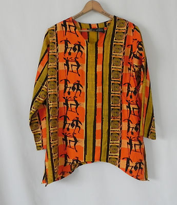 Anthony Mark Hankins Collection Tunic Long Sleeve Asymmetrical Hem M ...