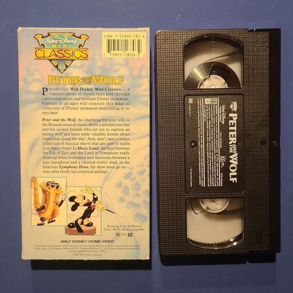 Walt Disney Mini Classics- Peter and the Wolf (plus) - VHS | eBay