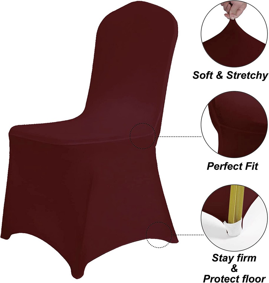 10/25/50 Spandex Stretch Chair Cover Wedding Party Banquet Decoration ...