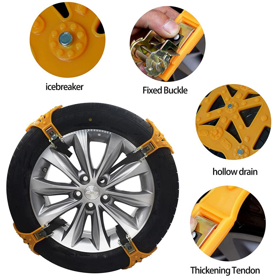 For Subaru Outback 10x Wheel Tire Chains Snow Mud Anti-Skid Adjustable ...