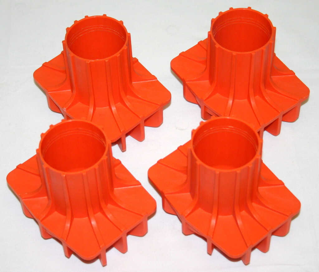 BECKMAN COULTER 250 ML CONICAL ADAPTERS, ORANGE, MODEL 392079 FOR JS-5. ...