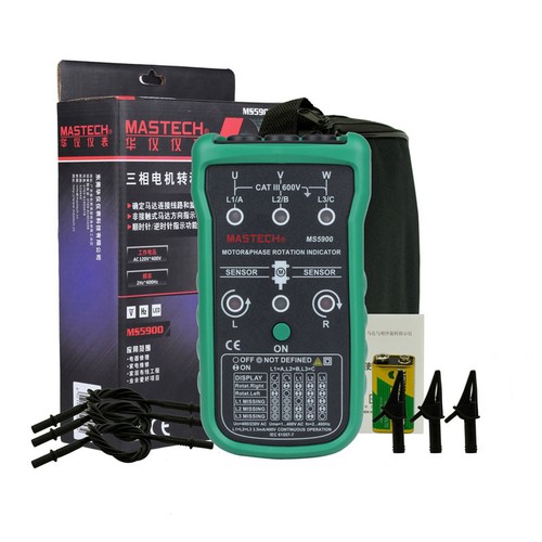 Ms5900 3 Motor Phase Rotation Indicator Meter Sequence Tester Fit Fluke ...