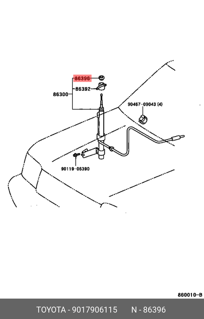 Genuine OE Nut Metal 9017906115 For Toyota 90179-06115 online kaufen | eBay