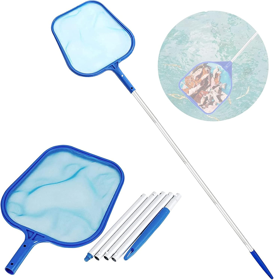GJXJY Swimming Pool Skimmer, Pool Net Leaf Skimmer with 5 Sections ...