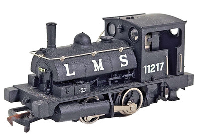 Dapol D1 OO LMS Black 0-4-0T Pug Steam Locomotive 11217 Train Tested ...