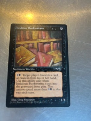 Insidious Bookworms 1996 Alliances Magic Cards, COMBINED SHIPPING | eBay