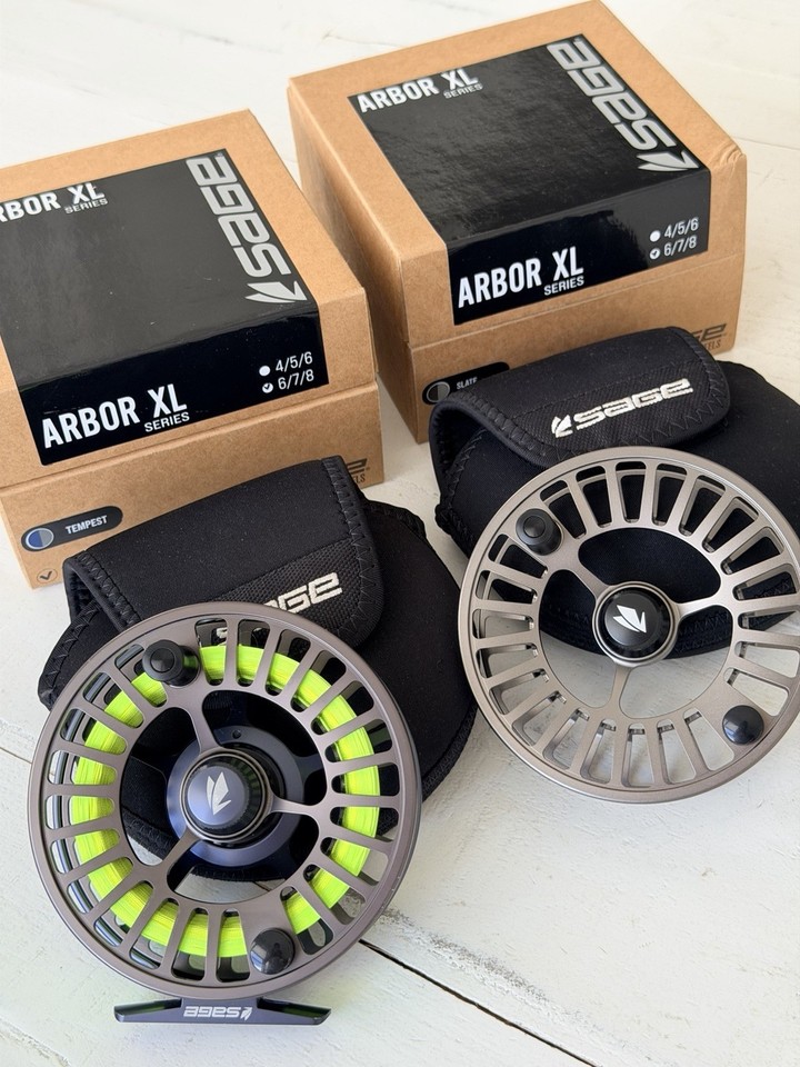 **BEAUTIFUL**🔥 SAGE LARGE ARBOR XL 6/7/8wt Reel & EXTRA Spool🔥 ...