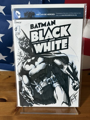 Batman: Black & White #1 Original Sketch Cover By Rod Thornton! NM ...
