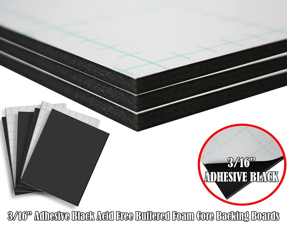 Black Adhesive Foam Core Boards 16x20 20x30 24x36 30x40 32x40 Poster ...