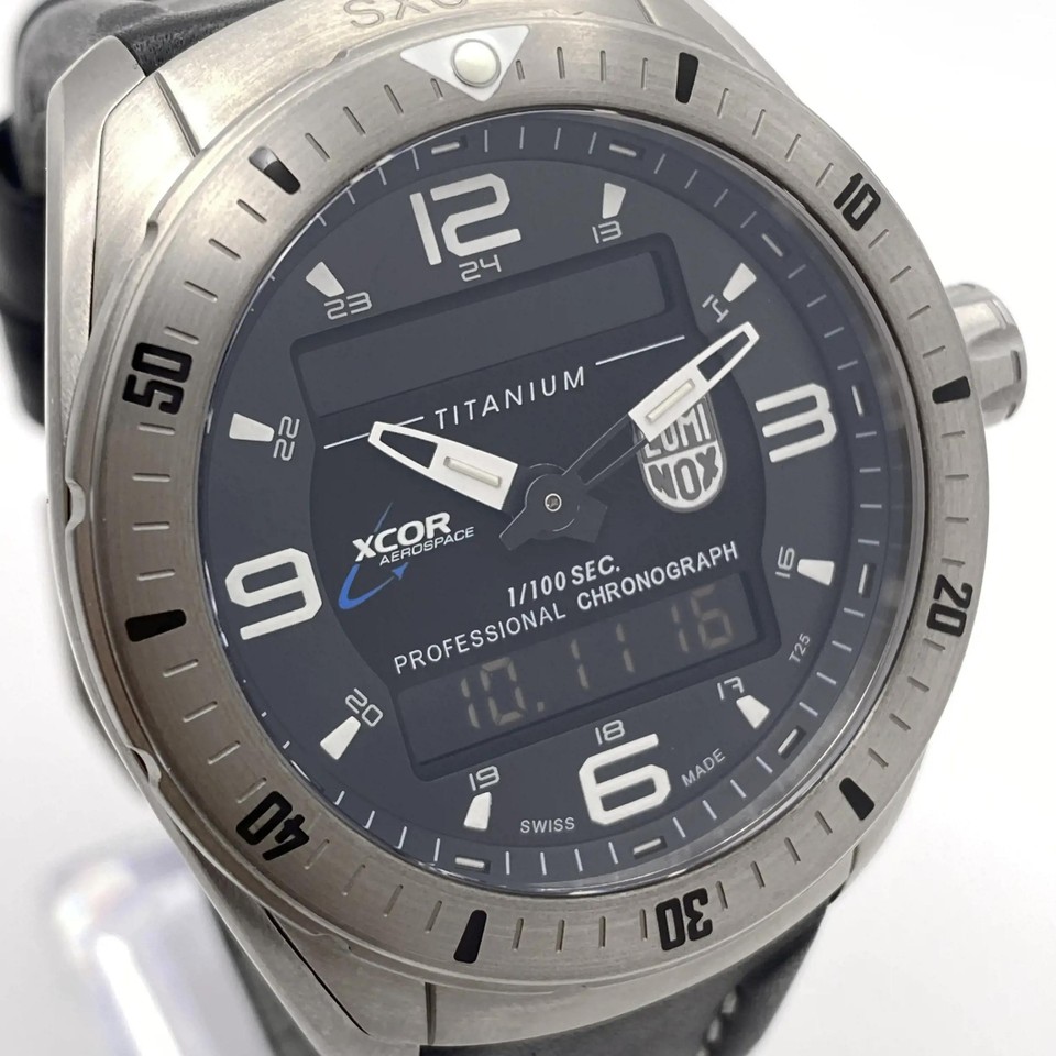 Luminox XCOR Space Expedition Titanium Black Dial Quartz Mens Watch XX ...