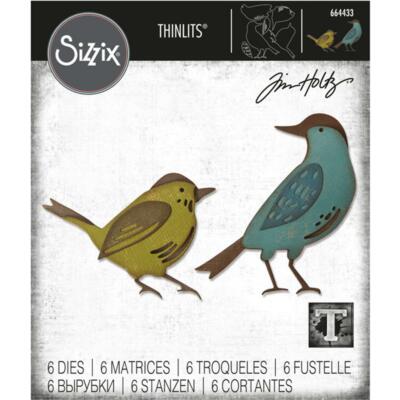 Tim Holtz Alterations "FEATHERED FRIENDS" Birds Sizzix Thinlits Die 2020 | eBay