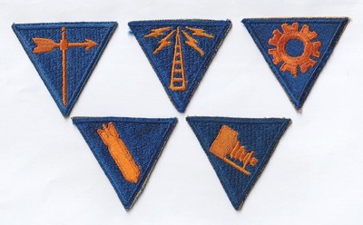 WWII - ARMY AIR FORCE SPECIALIST "Collection" Set de 5 Patches ...