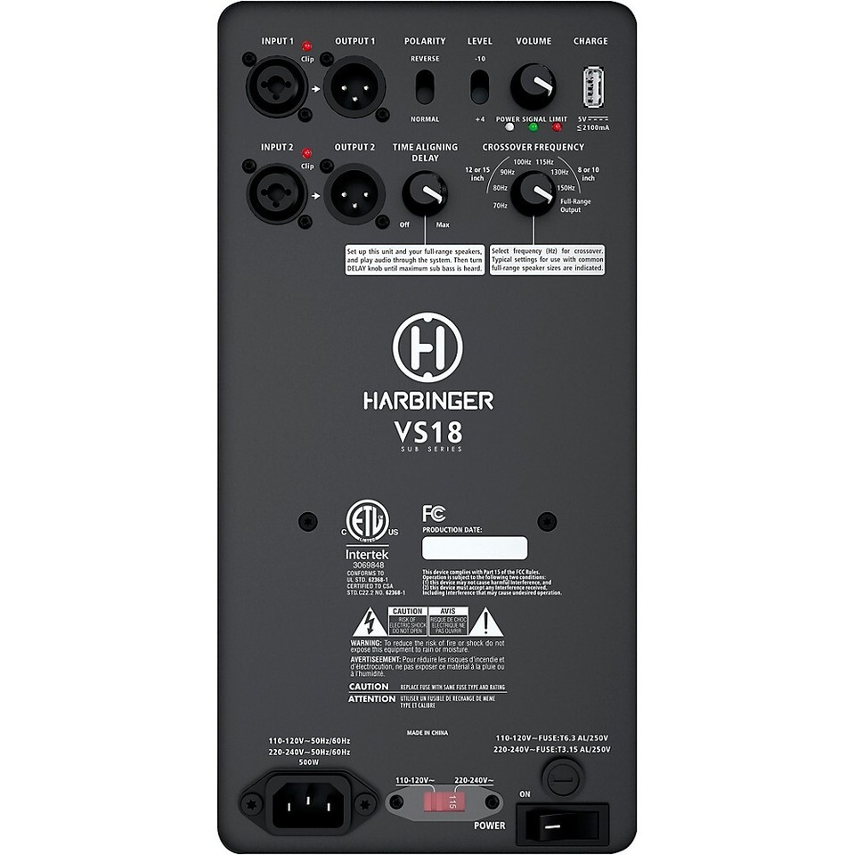 Harbinger VARI VS18 18" Powered Subwoofer With DSP and Casters | eBay