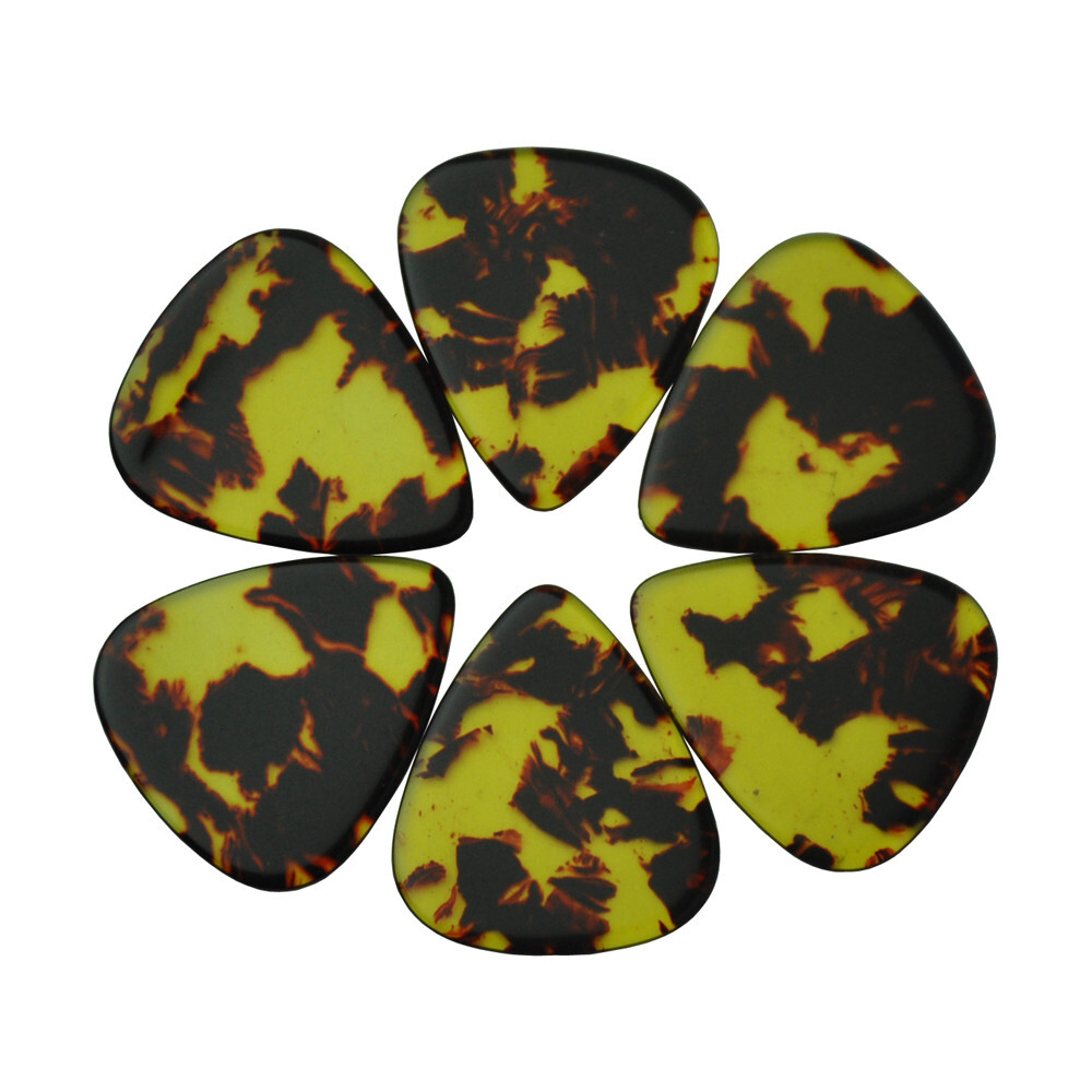 Lots of 100 pcs Heavy 1.5mm Blank Guitar Picks Plectrum Celluloid Brown ...