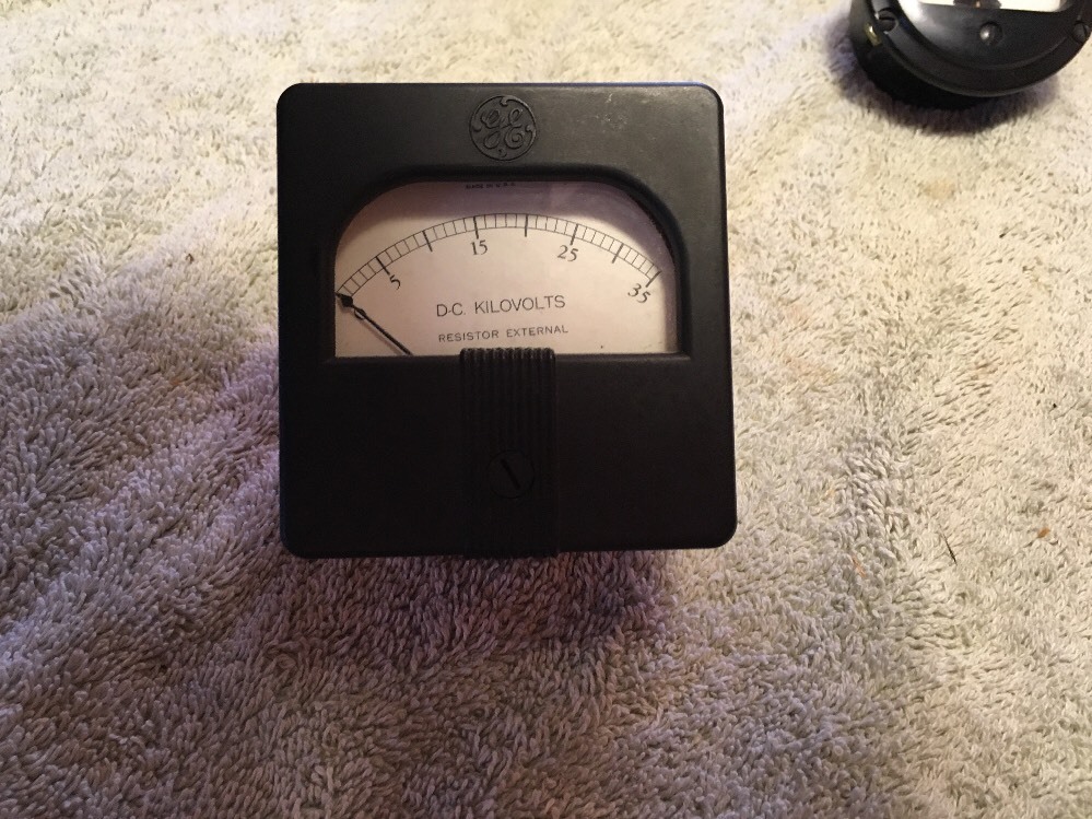 VTG PANEL METER GE DC 0-35 Kilovolts Lot Me43 | eBay
