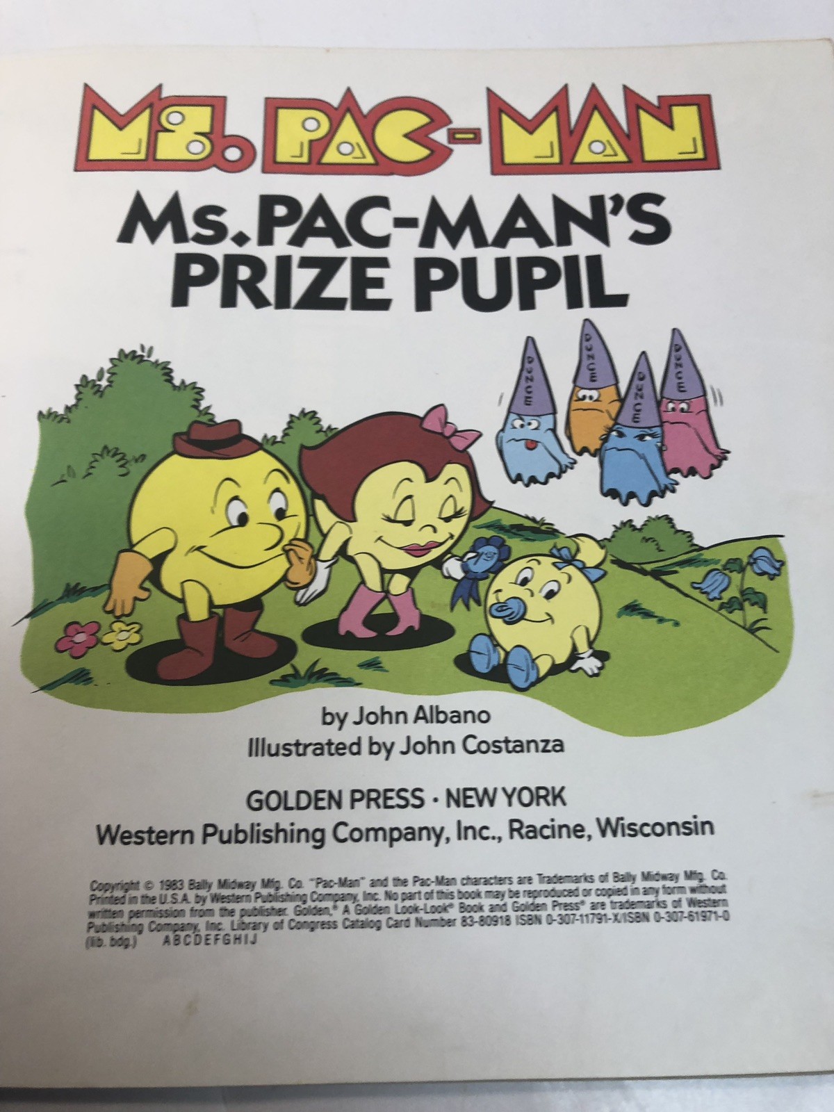 Vintage Ms. Pac-Man's Prize Pupil (Paperback, 1983) A Golden Look-Look ...