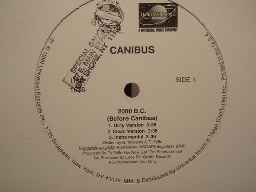 CANIBUS - 2000 B.C. (BEFORE CANIBUS) (12") 1999!!! RARE!!! TY FYFFE ...