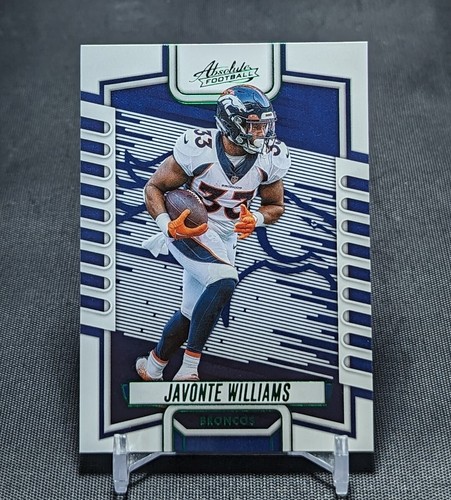 Javonte Williams Green Foil 2023 Absolute Football Card #54 Denver ...