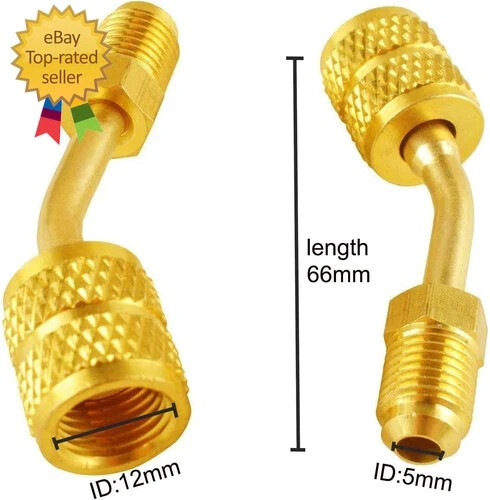 R410A Adapter for Mini Split HVAC System 5/16" Female Quick Couplers X ...