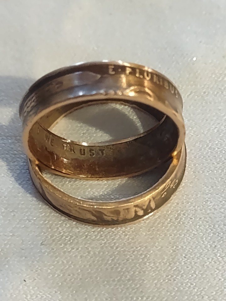 Penny Coin Ring. Currency Ring | eBay