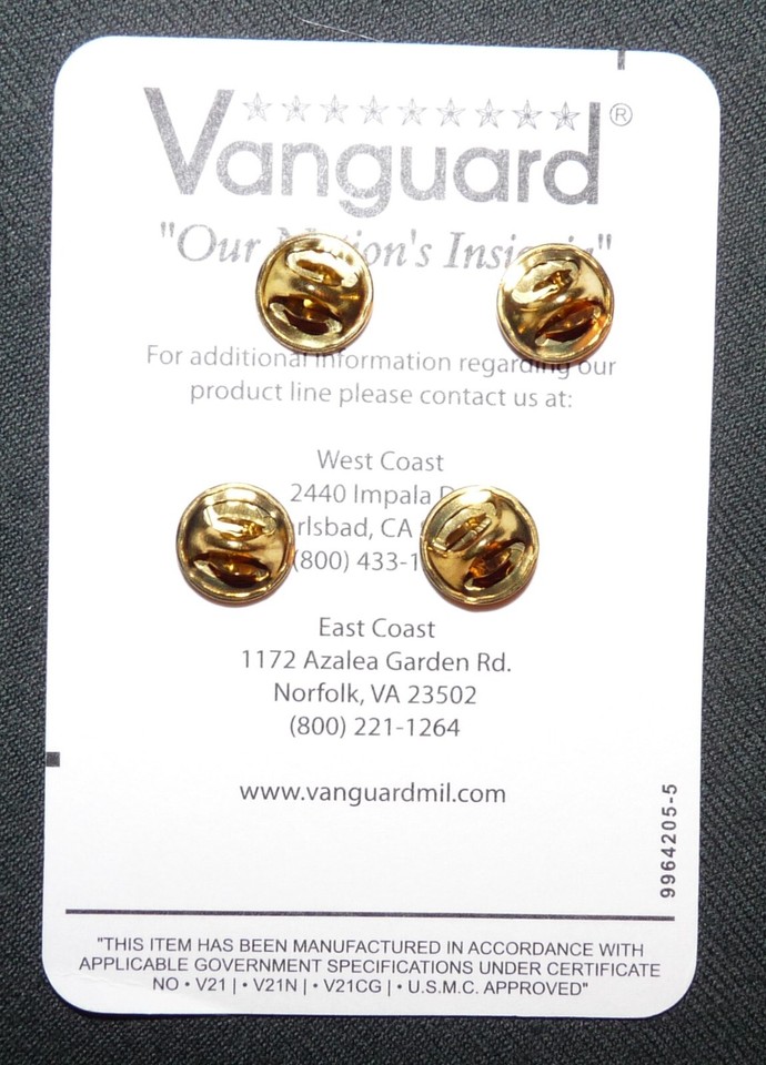 Original US Army Major General O8 Matched Metal Rank Insignia (Vanguard ...
