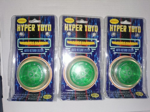 LOT OF 3 RARE 1999 Hyper Yoyo Pro Professional Spinner Auto Return ...
