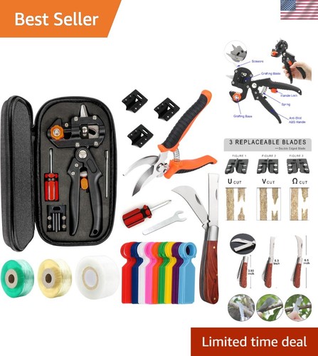 Multifunctional Grafting Kit with Curved Knife and Colorful Labels for ...
