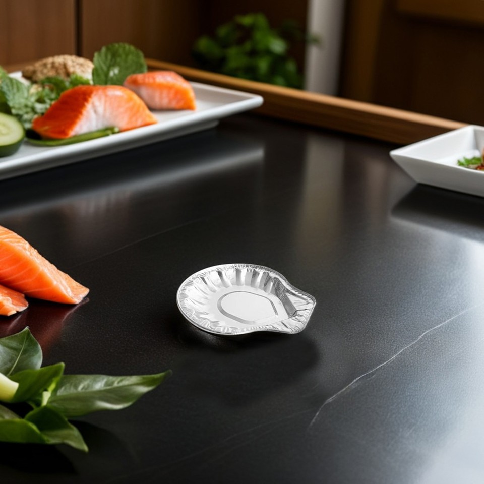 60pcs Oyster Baking Pans - Baked Clams Shells Aluminum Foil - Mini ...