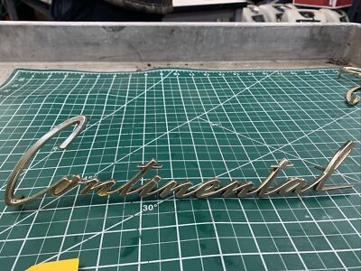 1958-60 Lincoln Continental Gold Emblem Script | eBay