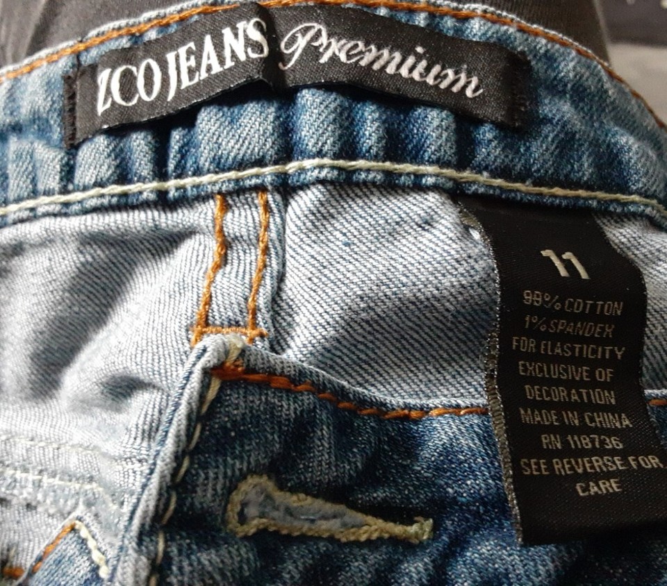 ZCO Jeans Premium Distressed Cutoff Frayed Shorty Jean Shorts Woman Sz ...