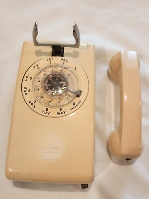 Bell System Western Electric Rotary Dial Wall Phone Yellow 228 ~ 1981 ...
