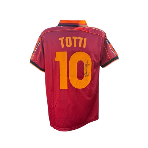 Francesco Totti hand signed 1998-99 AS Roma shirt - Italy- COA - Photo ...