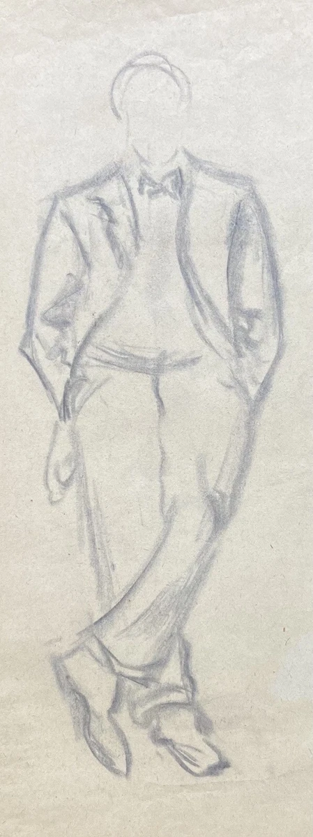 Standing Male Figure Drawing