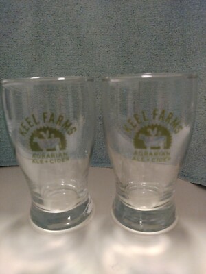 Keel Farms Agrarian Ale + Cider Glass Lot of 2 | eBay