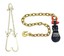 3" Snatch Block w/ Shackle Chain Anchor, 5/16" G70 V-Chain Bridle w/ 15 ...