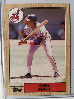 MEL HALL CLEVELAND INDIANS 1987 TOPPS BASEBALL CARD #51 | eBay