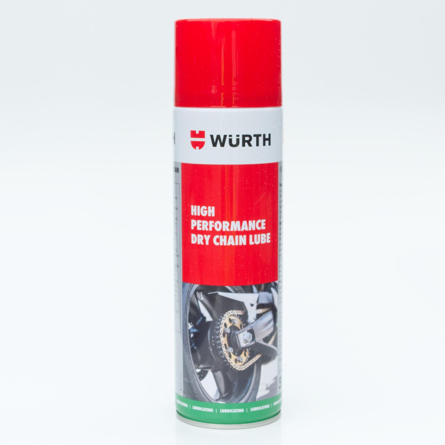 WURTH High Performance Dry Chain Lube Motorcycle Bike Spray 500 Ml X 2 ...