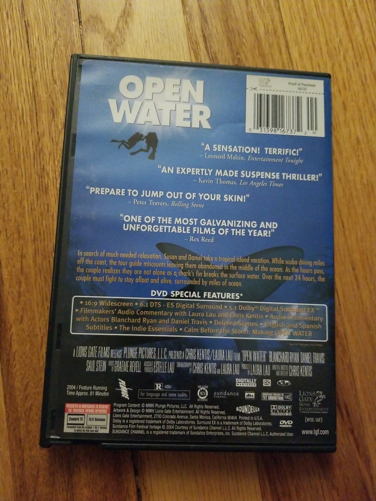 Open Water (DVD, 2004, Widescreen) | eBay