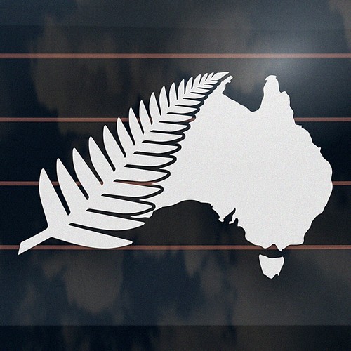 NEW ZEALAND FERN AUSTRALIA Sticker 160mm nz kiwi aussie car window ...