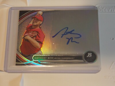 2013 Bowman Platinum Anthony Meo Prospect Refractor Auto Autograph | eBay