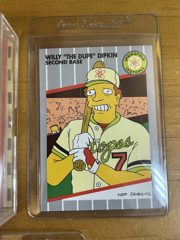 Simpsons Card Lot Willy The Dupe Dupkin Set B1-B5 And Instructions P1 ...